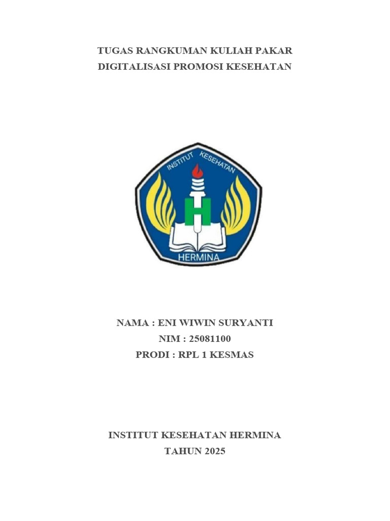 Tugas Rangkuman Kuliah Pakar Digitalisasi - Eni Wiwin Suryanti ...