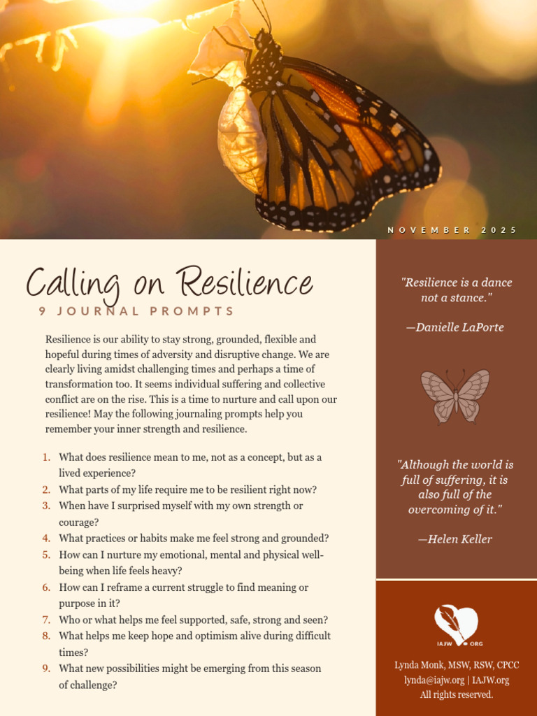 Resilience Journaling Prompts Guide | PDF