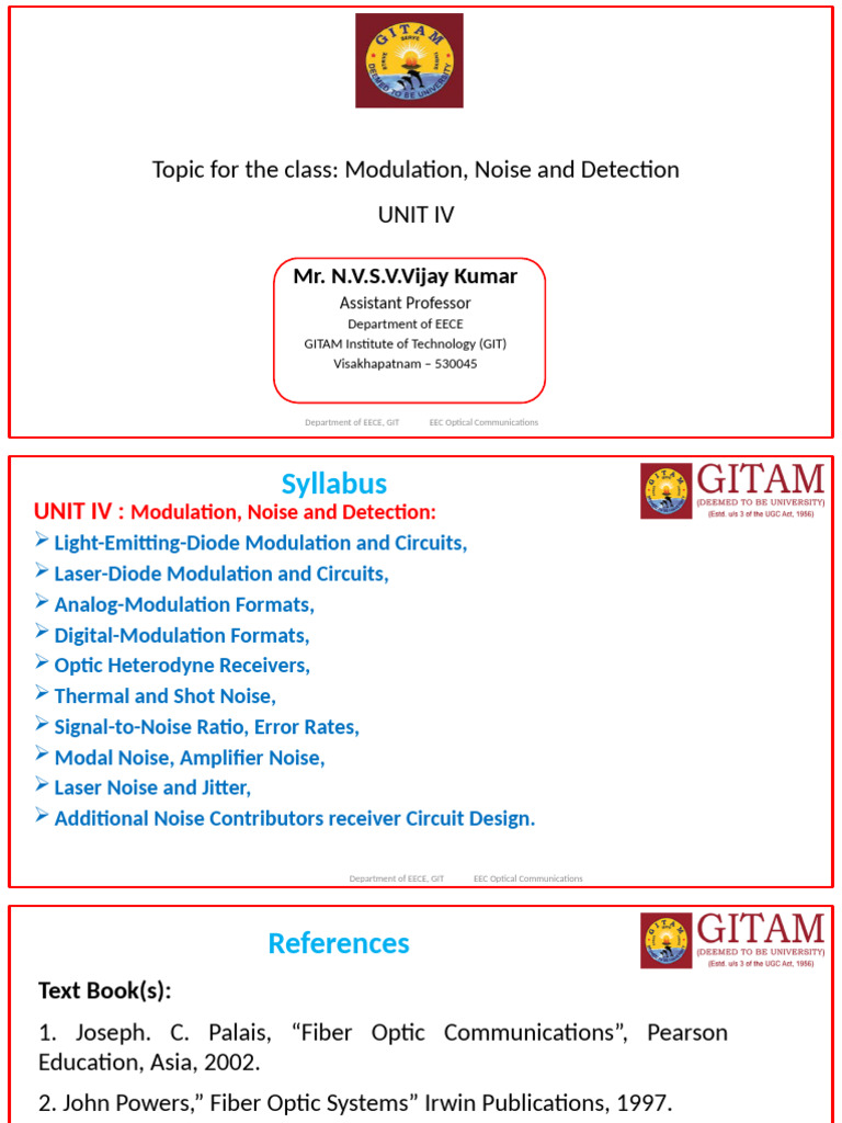 FOC UNIT-4 PPT | PDF | Frequency Modulation | Telecommunications