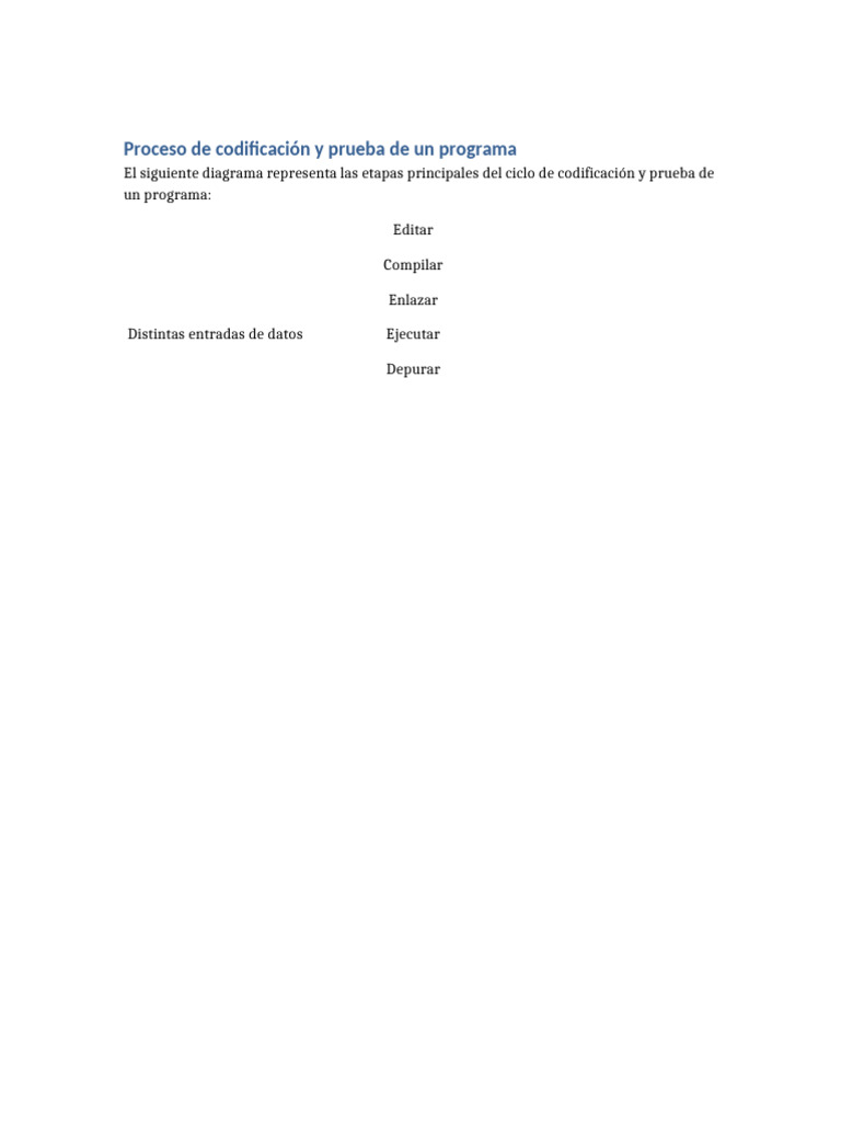 Ciclo de Codificación y Prueba de Programas | PDF