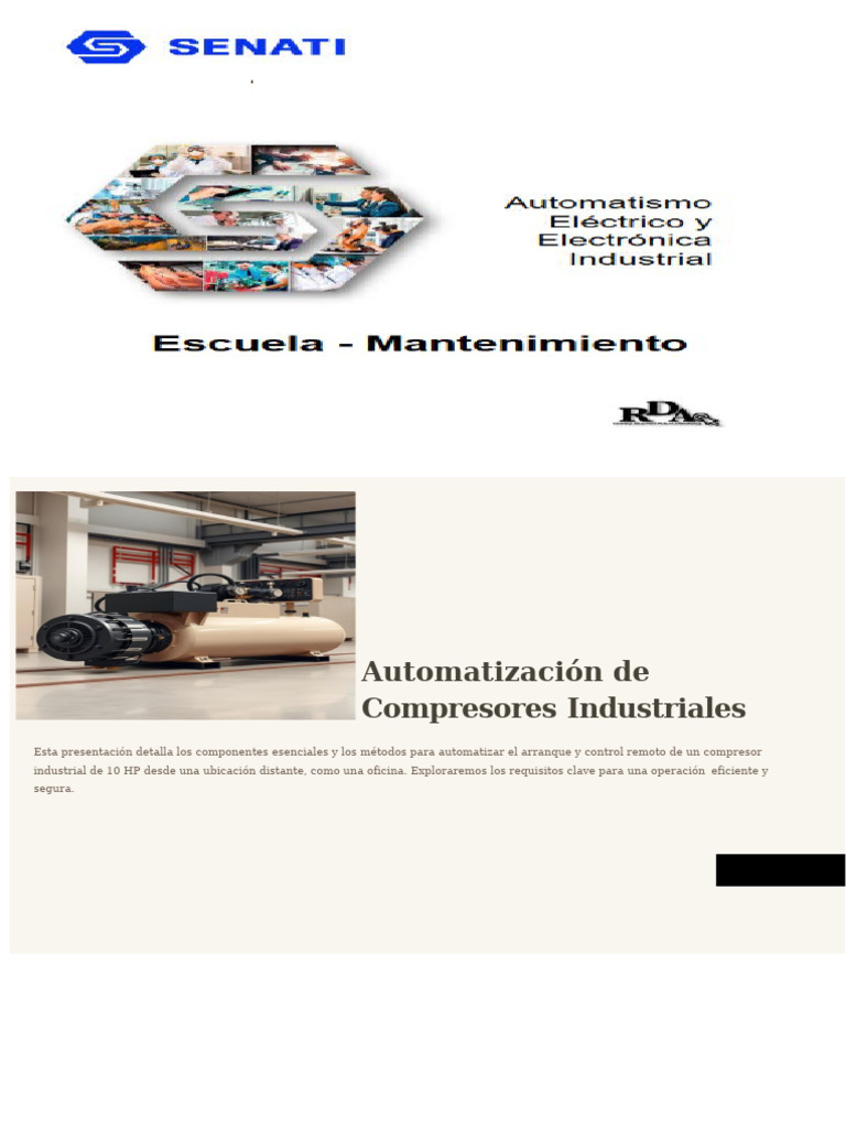 Automatizacion-de-Compresores-Industriales PLC | PDF | Scada | Electricidad
