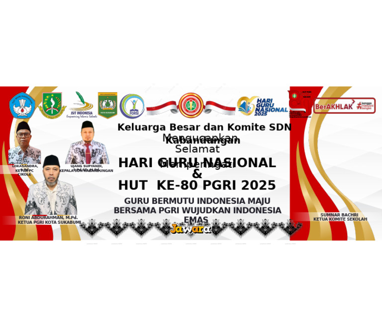 Banner Sekolah HGN Dan Hut Pgri | PDF