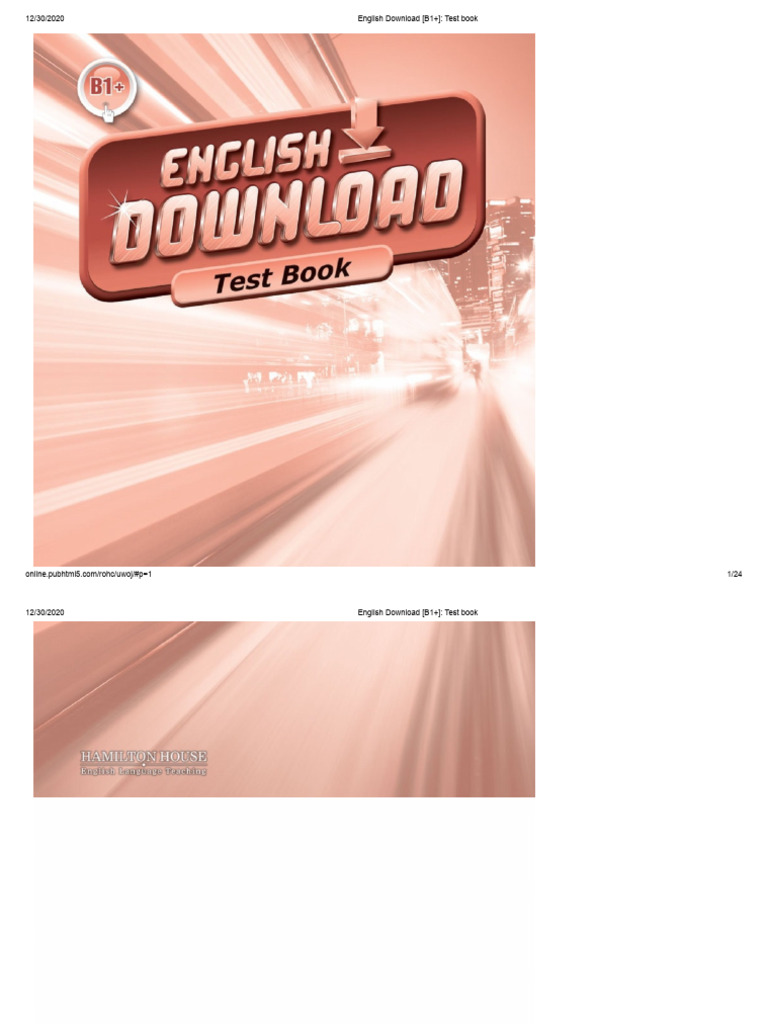 English Download (B1+) - Test Book | PDF