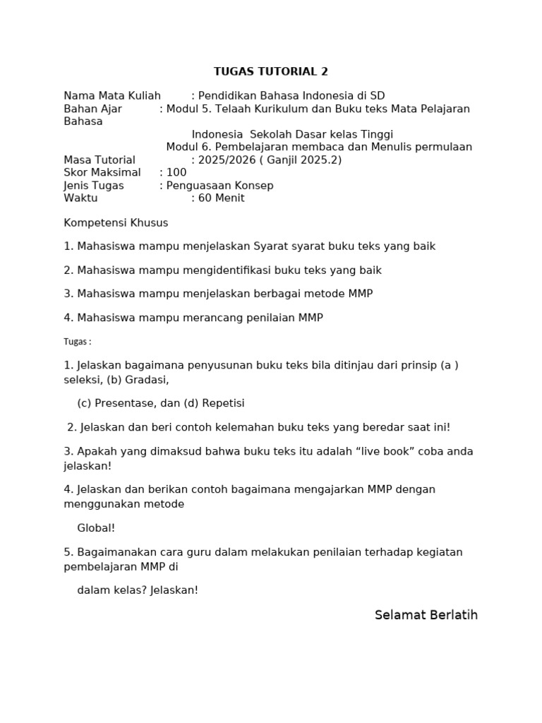 Tugas Tutorial 2 | PDF