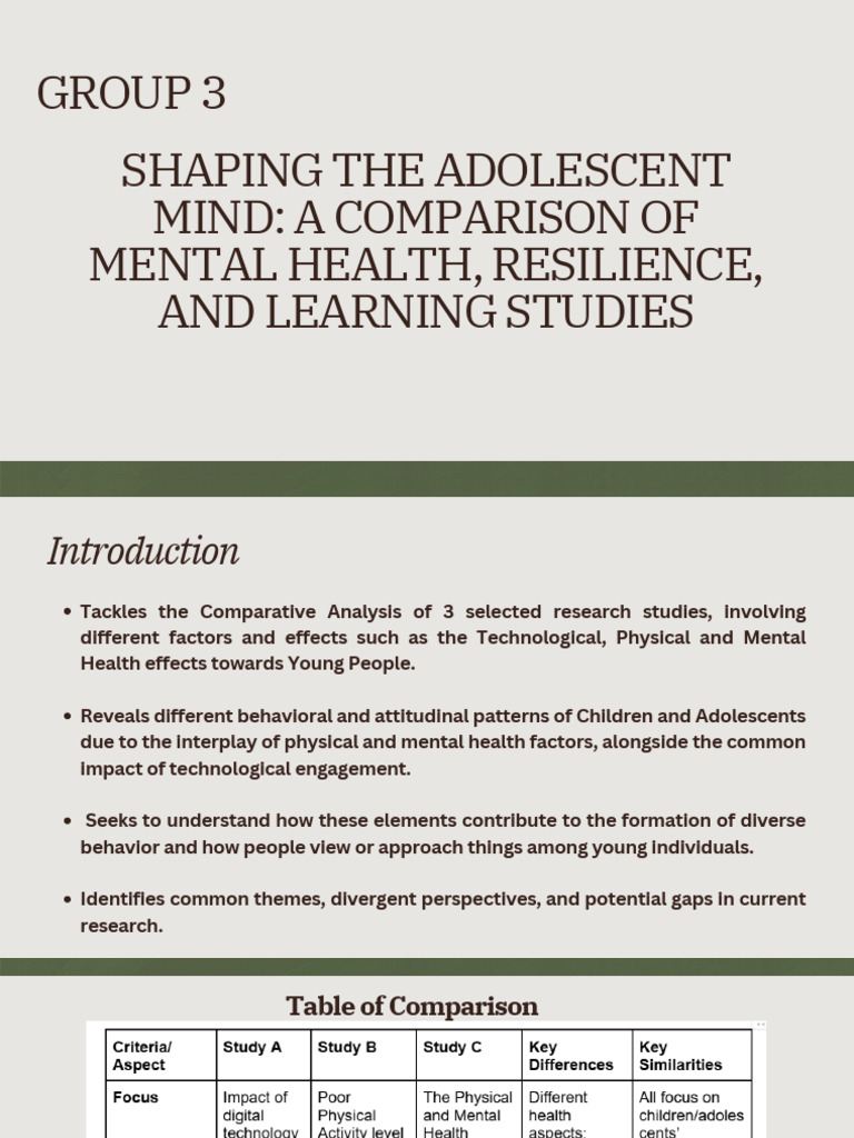 (FINAL) GRP. 3 Comparative Analysis of Research On Child and Adolescent ...