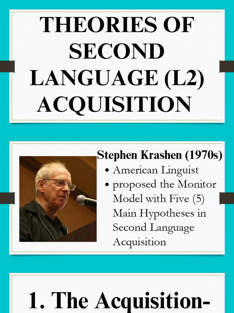 Second Language Acquisition Theories Explained | PDF | Second Language ...