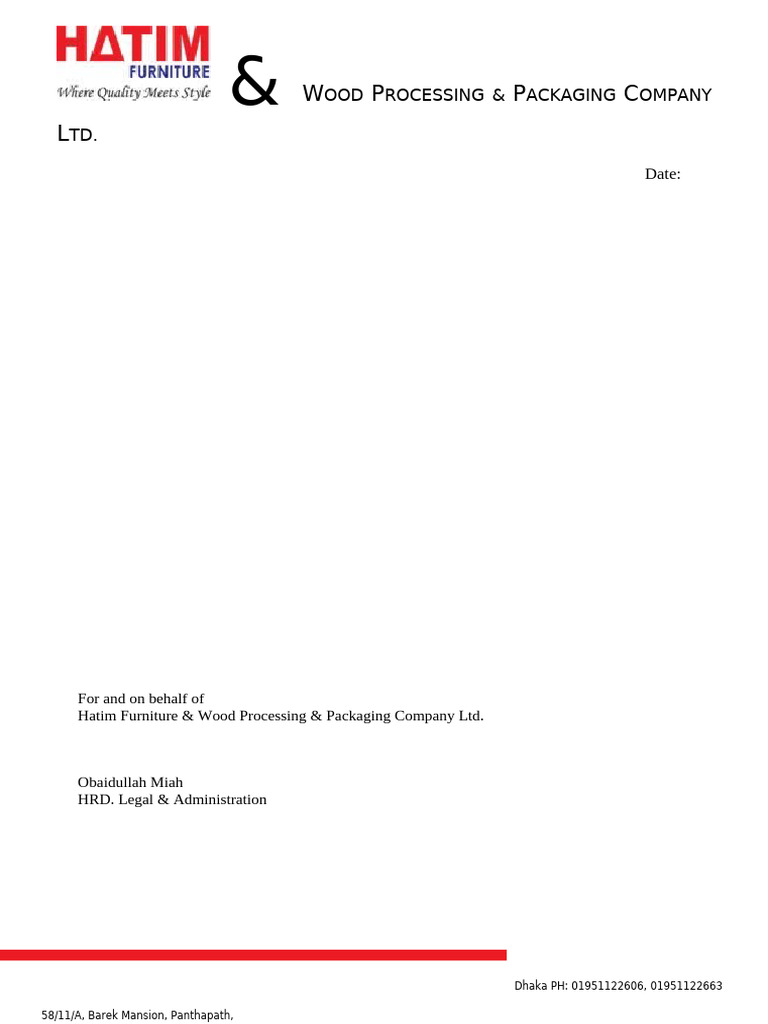 Hatim Furniture & Wood Processing Co. | PDF