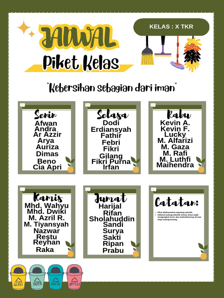 Hijau Kuning Ilustrasi Kreatif Jadwal Piket A4 Dokumen_20251112_054045_0000 | PDF