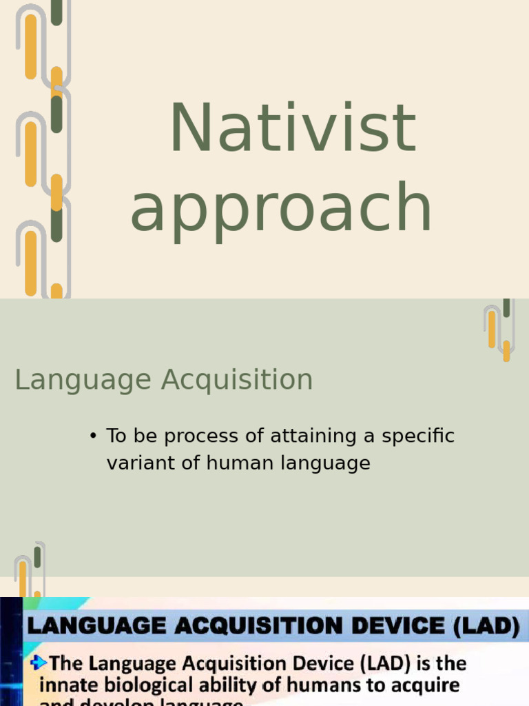 Nativist Approach | PDF