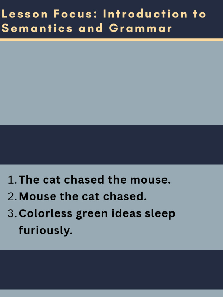 Semantics of English Language Final | PDF | Verb | Subject (Grammar)