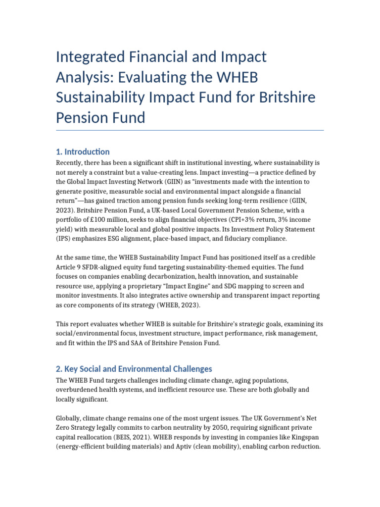 WHEB Britshire Expanded Part1 | PDF | Sustainability | Economies