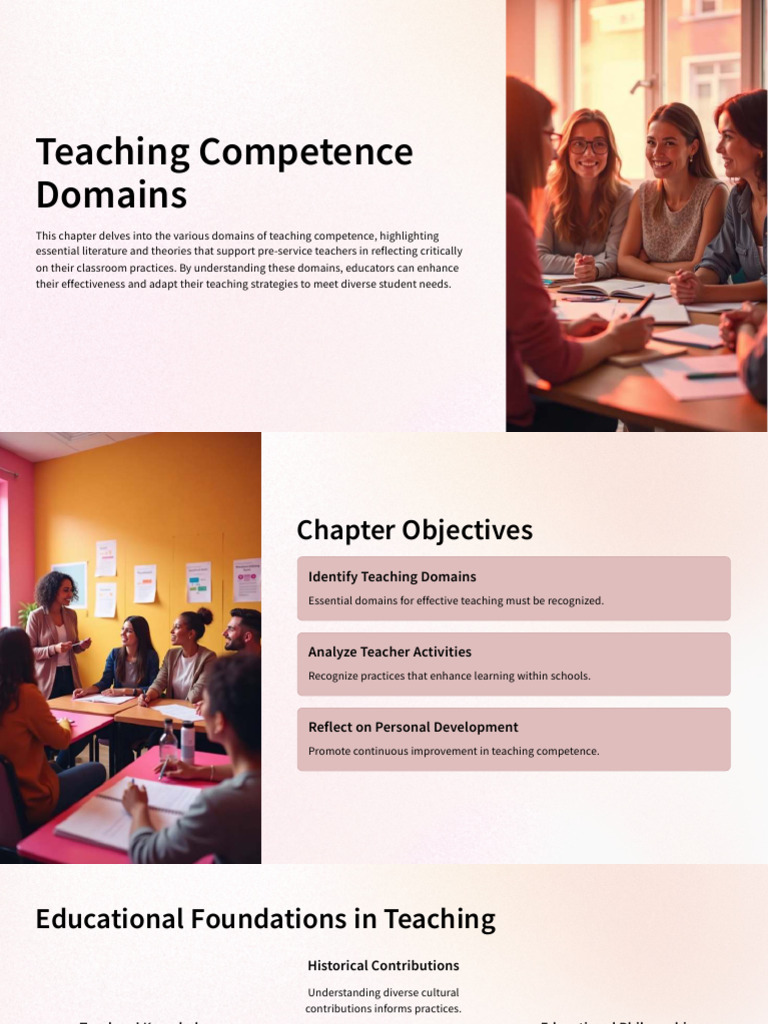 Teaching Competence Domains | PDF | Teachers | Learning