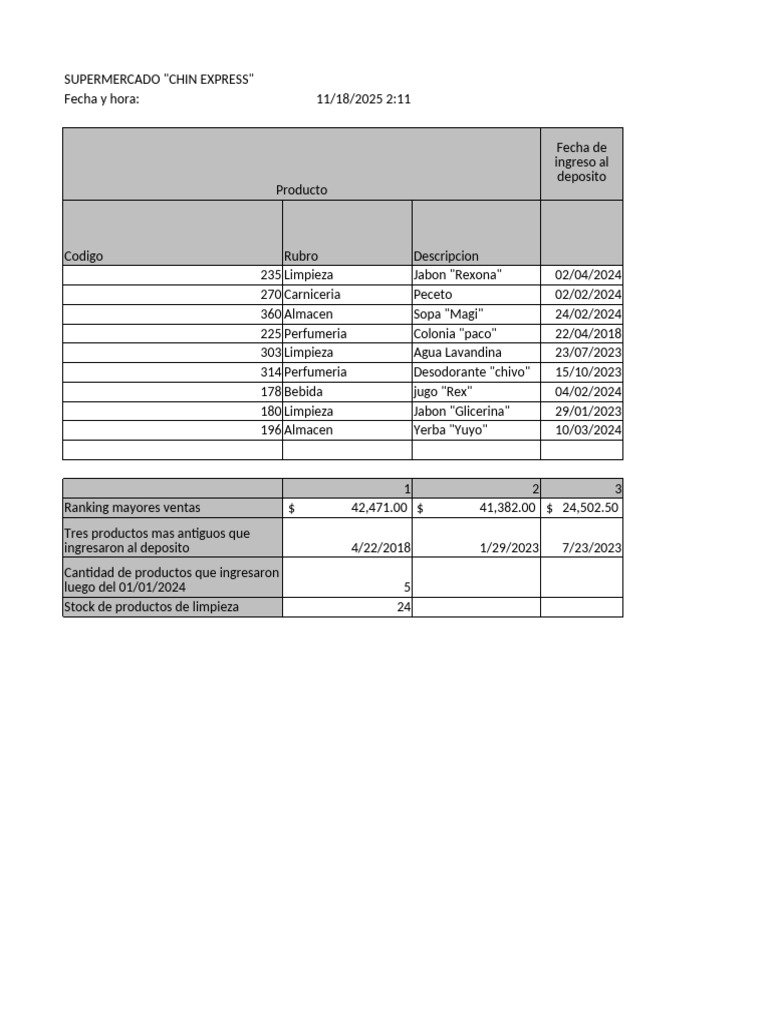 TP3-excel - Compu Unlam 2025 | PDF