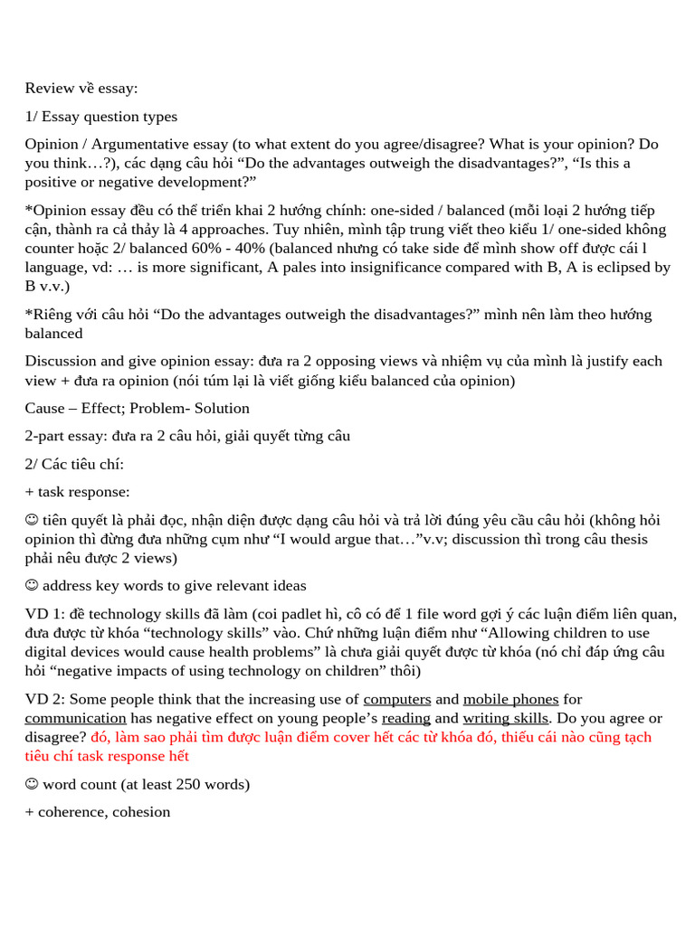 Review về essay | PDF