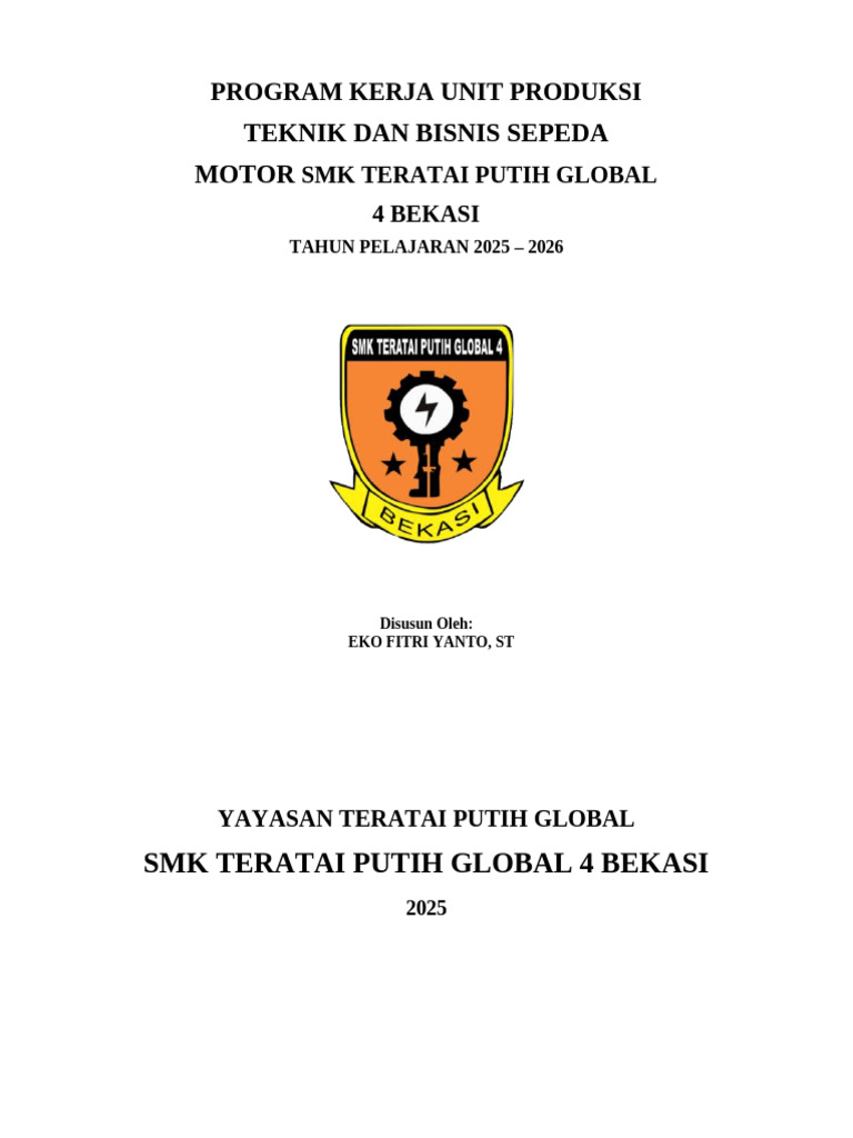 Program Kerja Unit Produksi SMK Teratai | PDF
