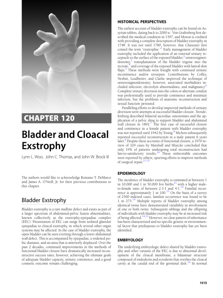 Bladder Exstrophy Overview and Insights | PDF | Pelvis | Urinary ...