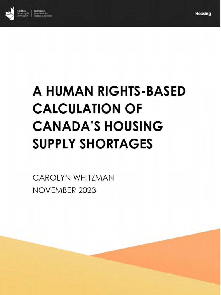 Whitzman-Human Rights Based Supply Report-EN 1 | PDF | Affordable ...
