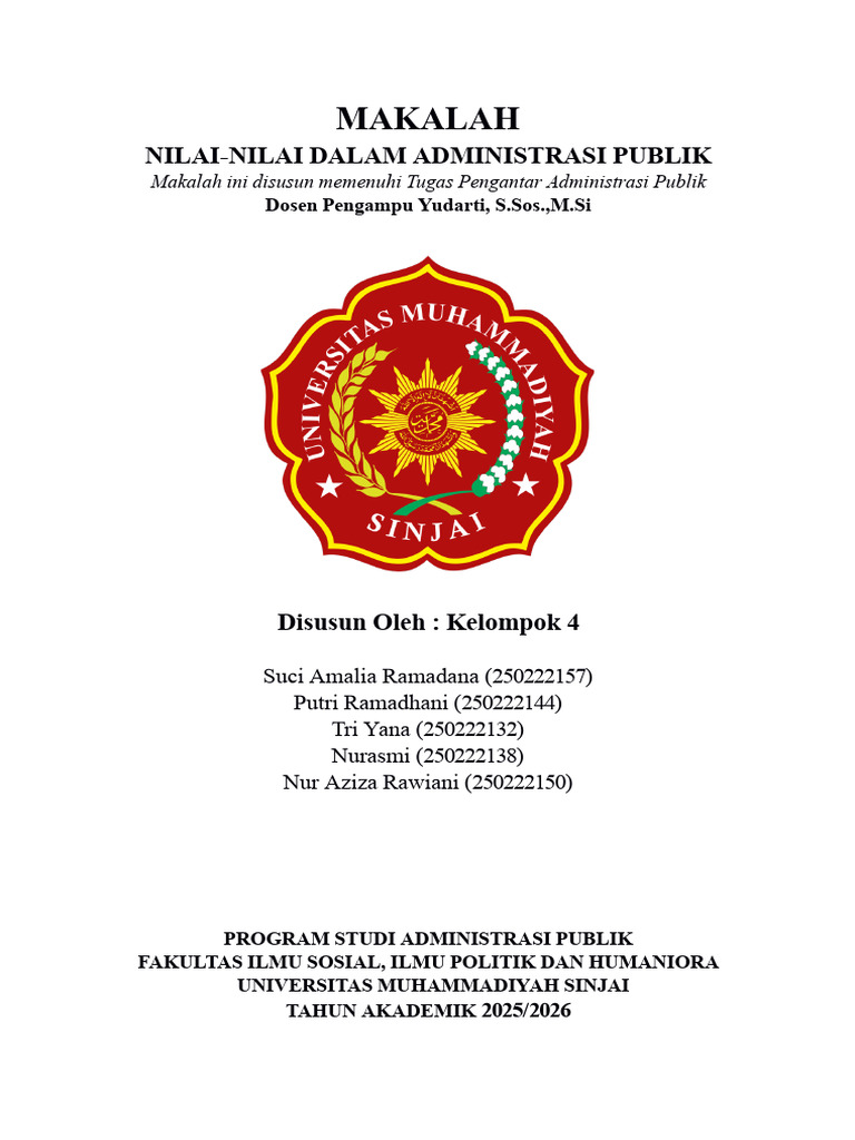 Kelompok 4 Administrasi Publik | PDF