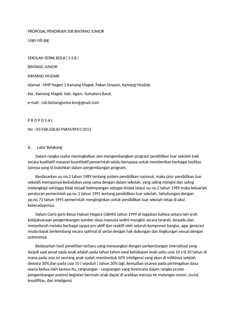 Contoh Proposal | PDF