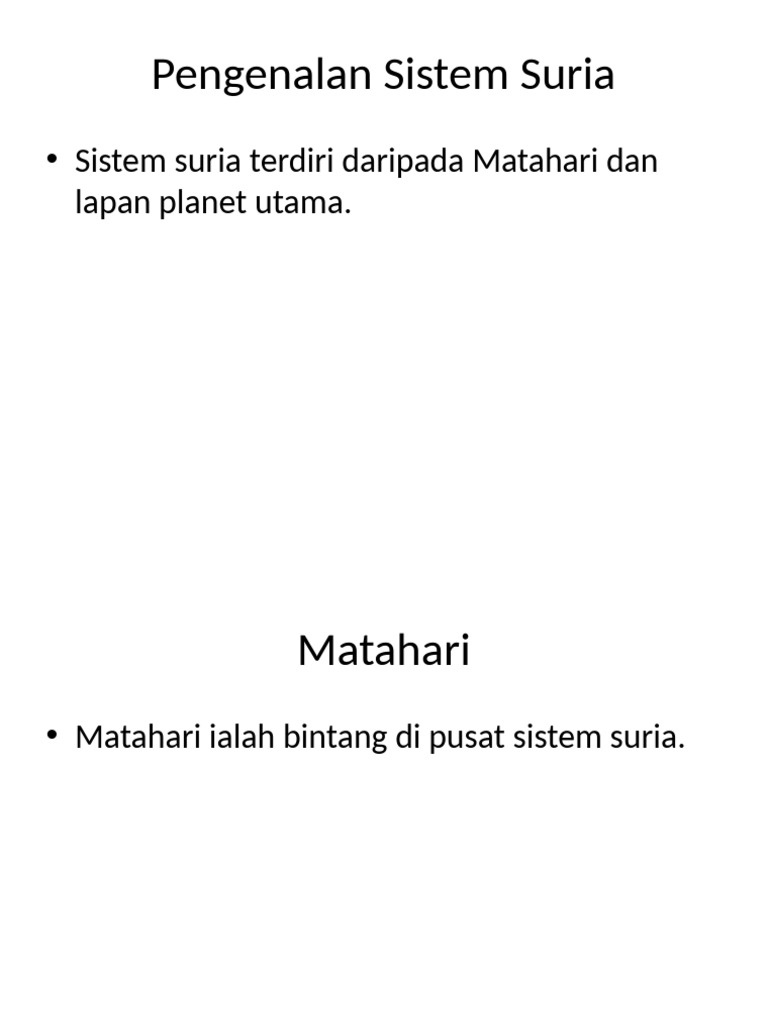 Sistem Suria Sekolah Rendah | PDF