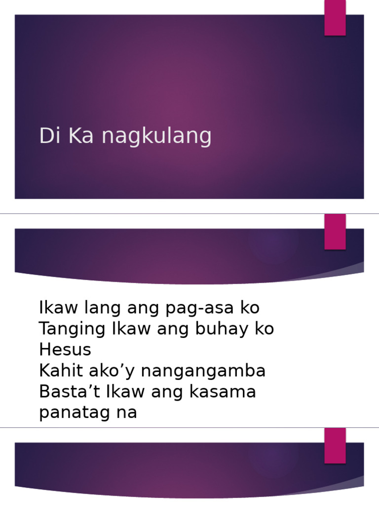 Di Ka Nagkulang | PDF