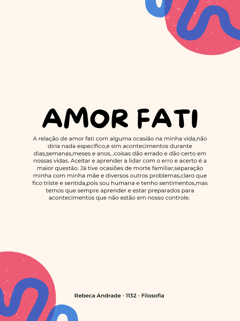 AMOR FATI | PDF