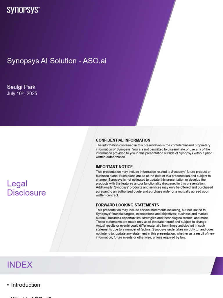 Synopsys ASO.ai: AI Analog Design Solutions | PDF | Spice | Mixed ...