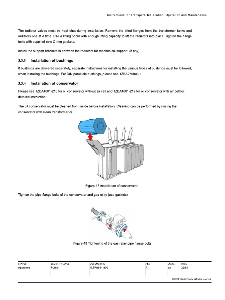 Oil Filling Procedures | PDF