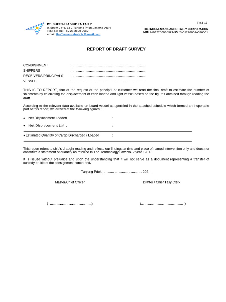 Draft Survey Statement | PDF