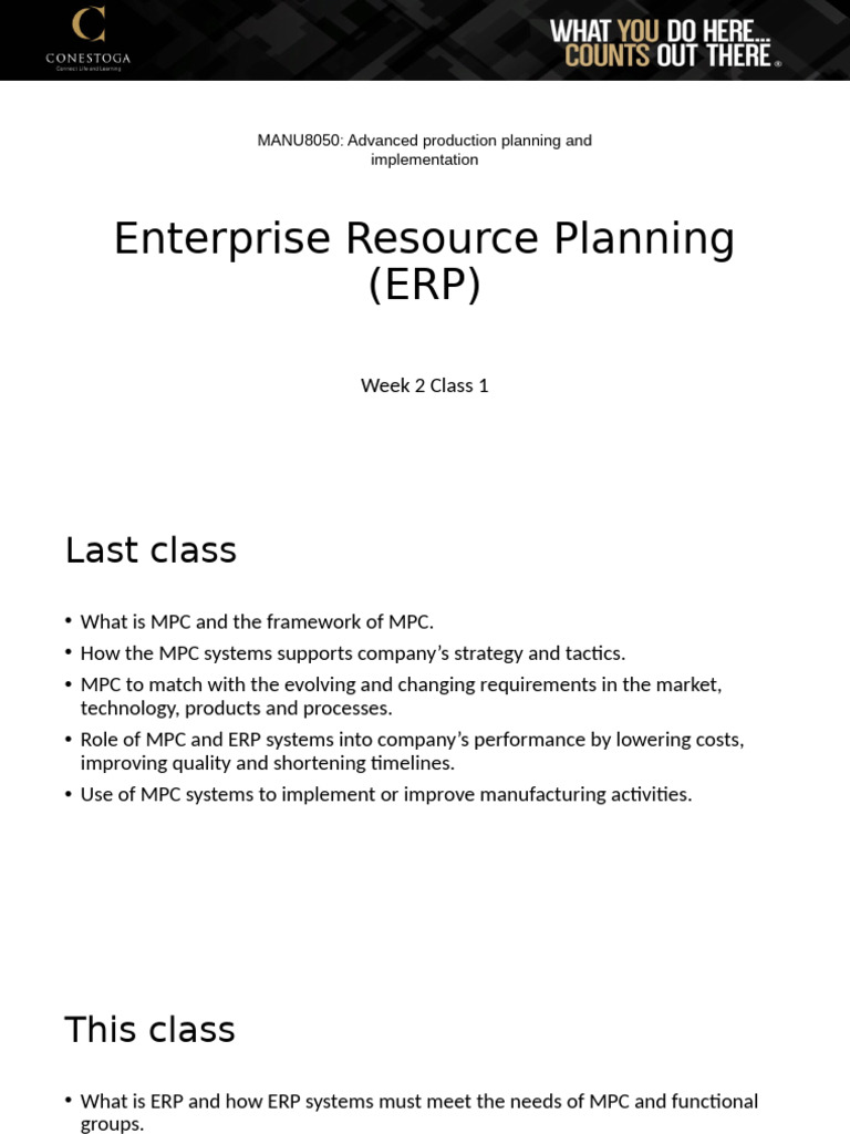 Chapter 2 - Enterprise Resource Planning (ERP) | PDF | Enterprise Resource Planning | Supply Chain