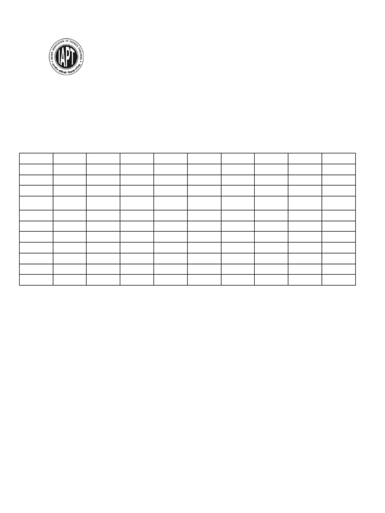 Nsep Answer Key Paper 1 | PDF