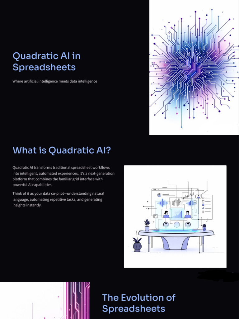 Quadratic AI in Spreadsheets | PDF | Spreadsheet | Artificial Intelligence