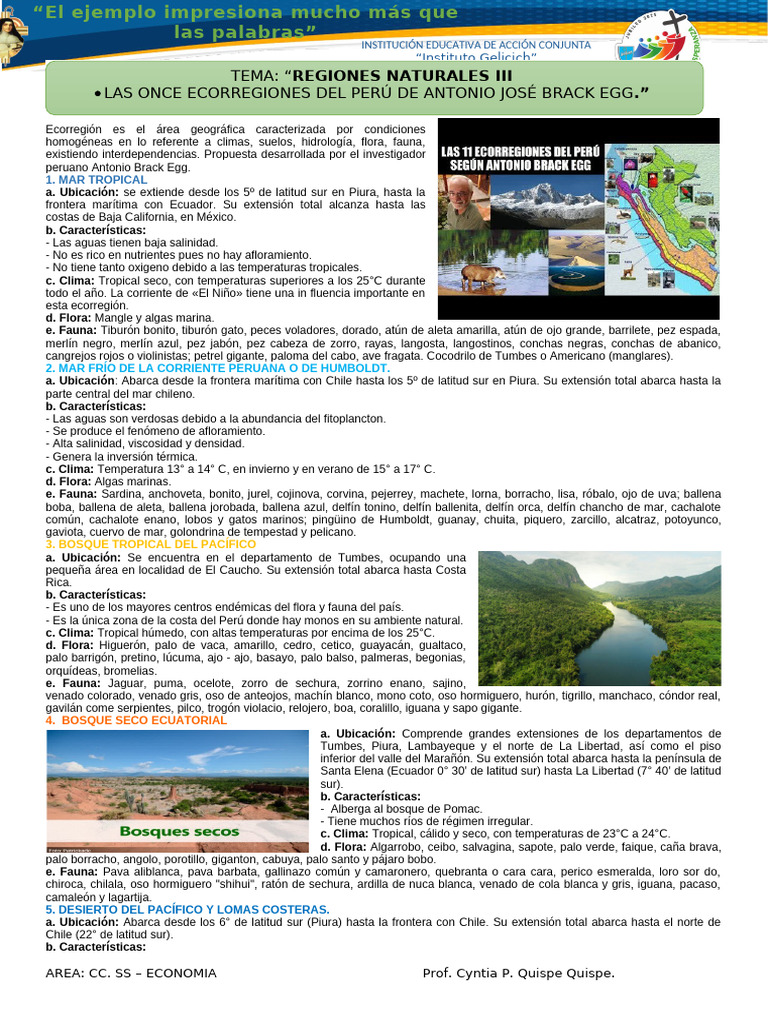 Material N. 04 - 11 Ecoreg. Nat 2do IV Bim | PDF | Andes