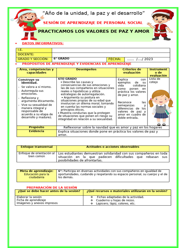 Valores de Paz y Amor en Navidad | PDF | Amor | Paz