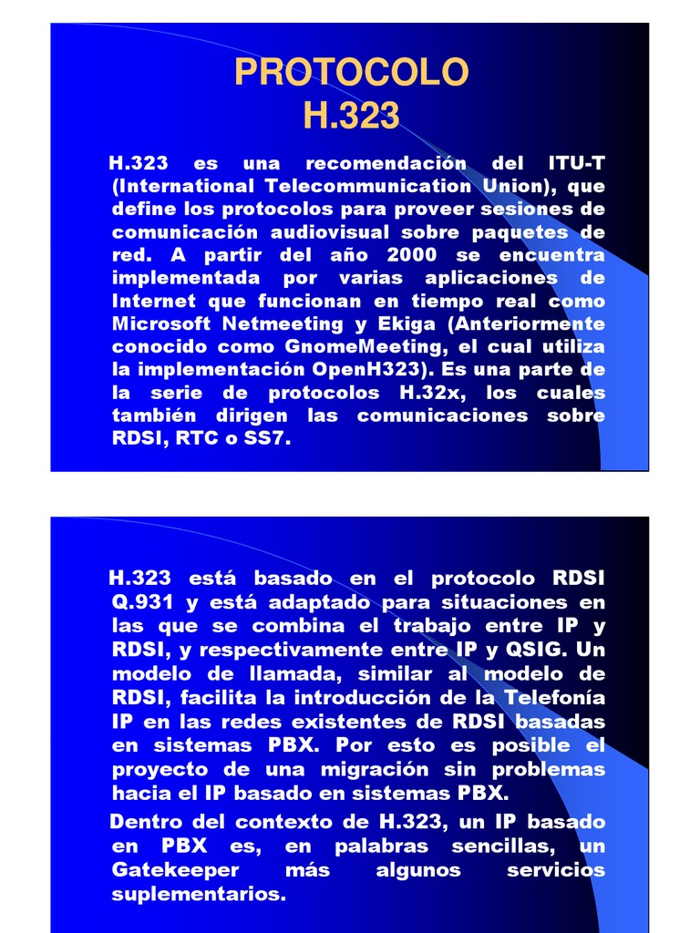 Diapositiva 4 - Protocolo H323 | PDF | Red de arquitectura | Arquitectura de internet