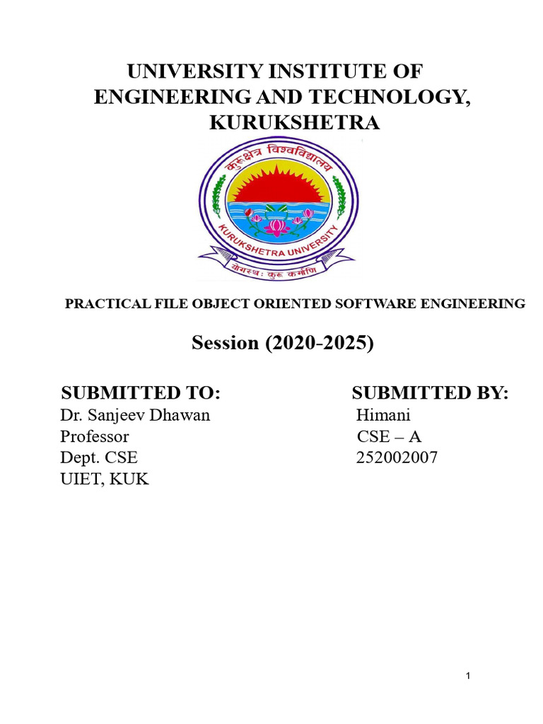 Oose File | PDF | Use Case | Unified Modeling Language