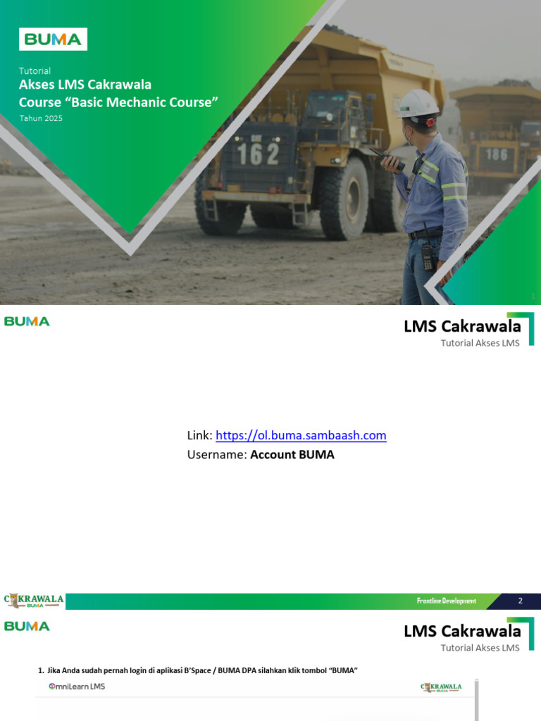 Panduan Akses LMS Cakrawala 2025 | PDF