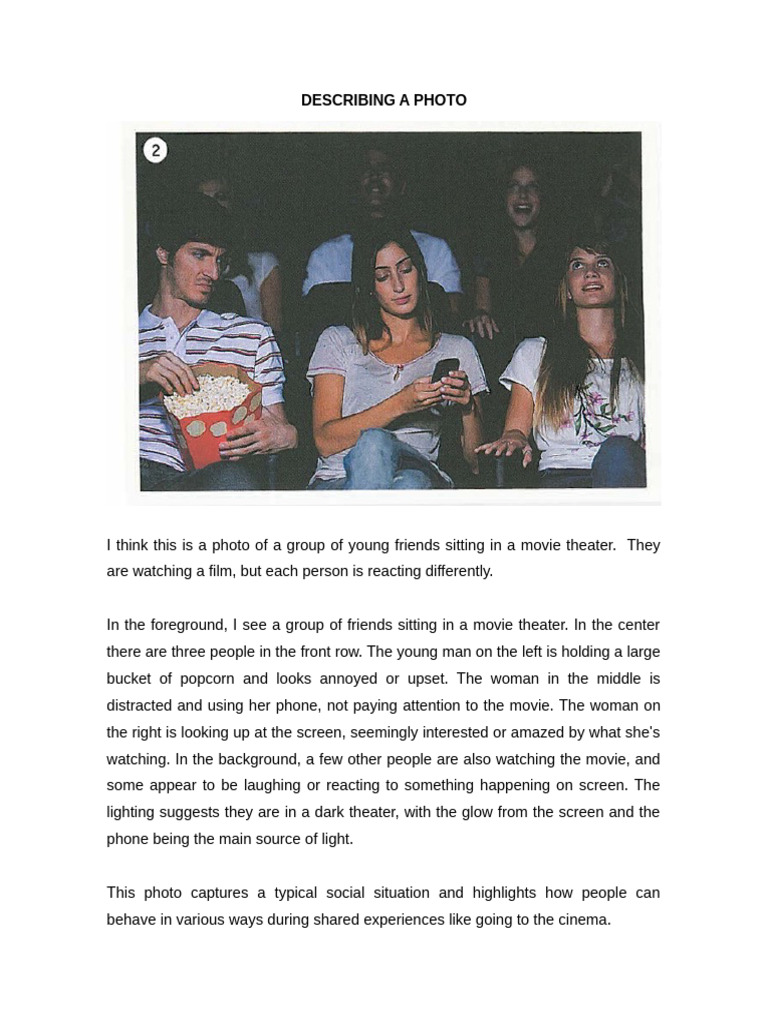 Describing A Photo | PDF