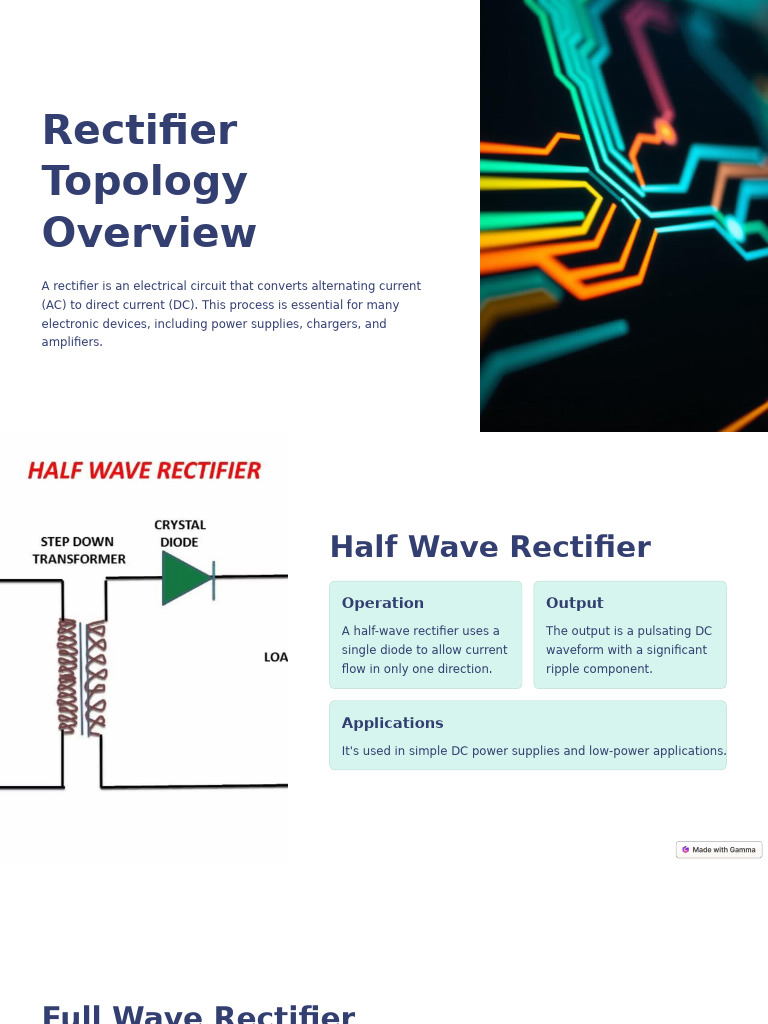 Rectifier Types and Applications Guide | PDF | Rectifier | Direct Current