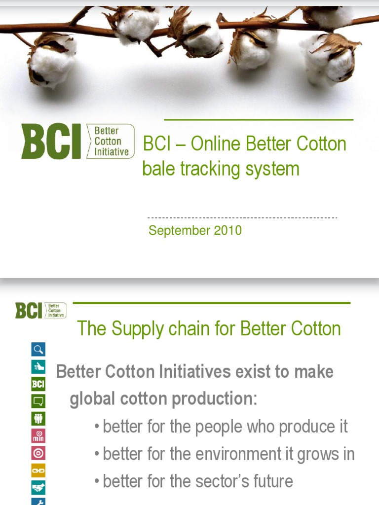 Better Cotton Bale Tracking System Guide | PDF | Cotton | Barcode