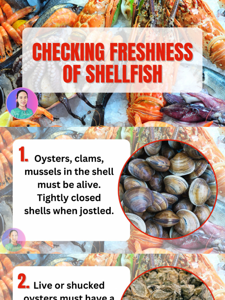 Checking Freshness of Shellfish | PDF