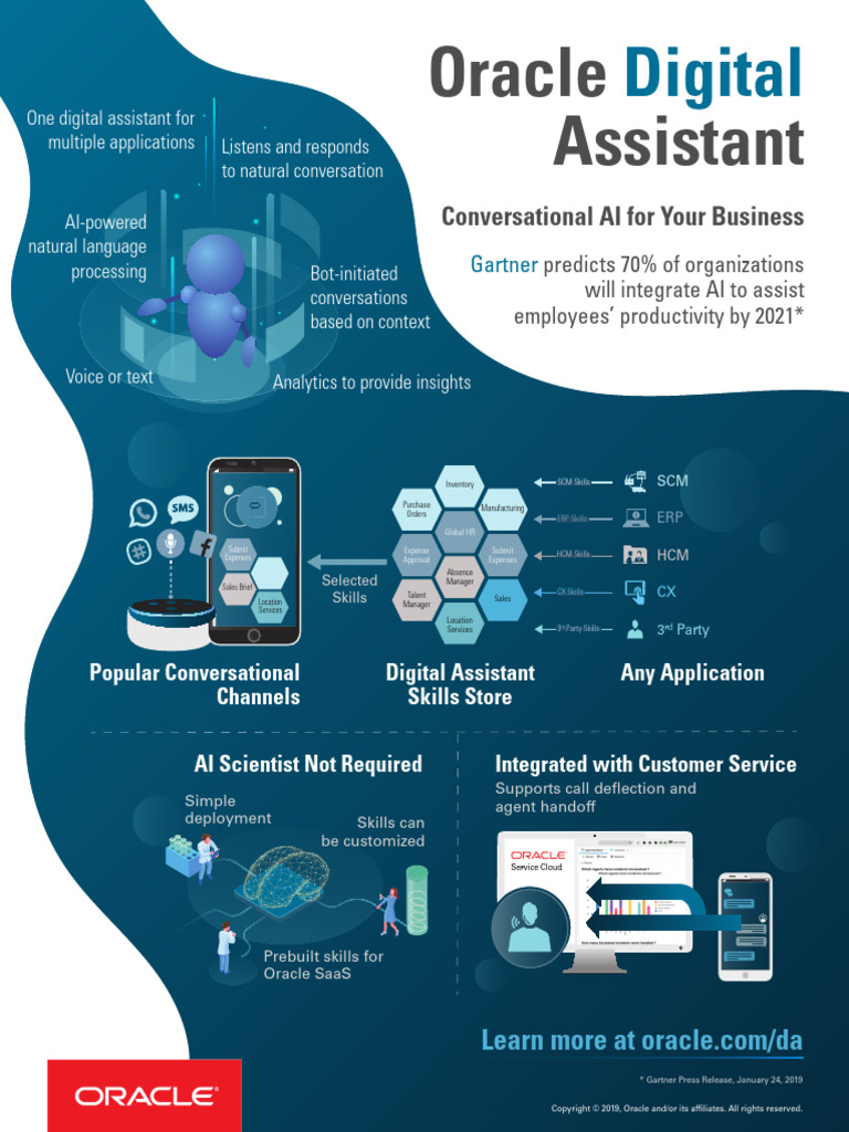Oracle Digital Assitant One Pager - v5 | PDF | Oracle Corporation ...