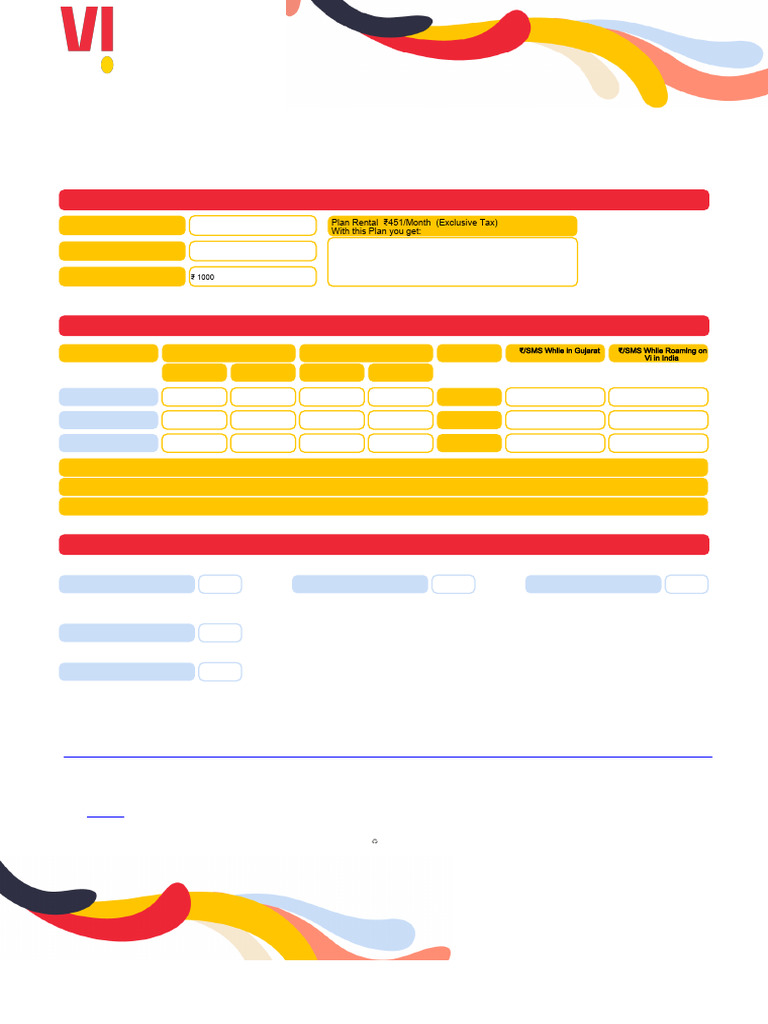 Your Vi Plan Details - 8141436000 | PDF | Roaming | Telecommunications