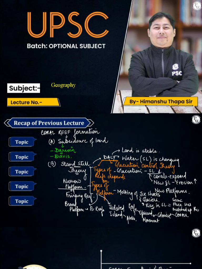 683) Geography Coral Reefs (Part 03) Class Notes | PDF