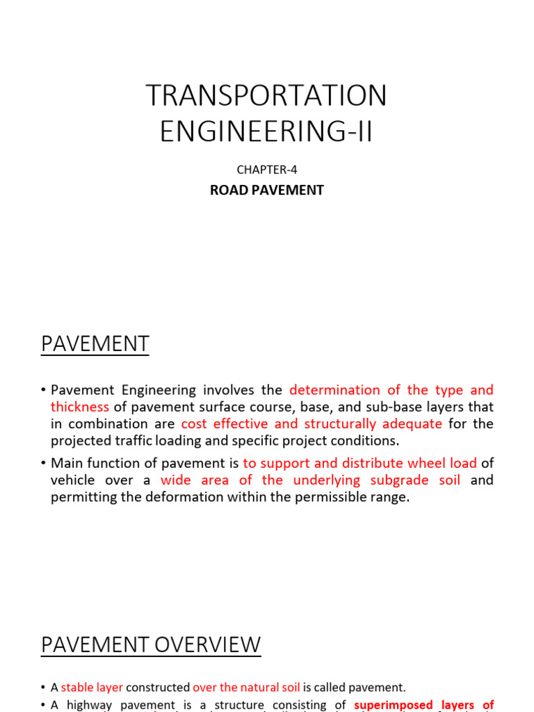 Road Pavement Engineering Overview | PDF | Road Surface | Young's Modulus