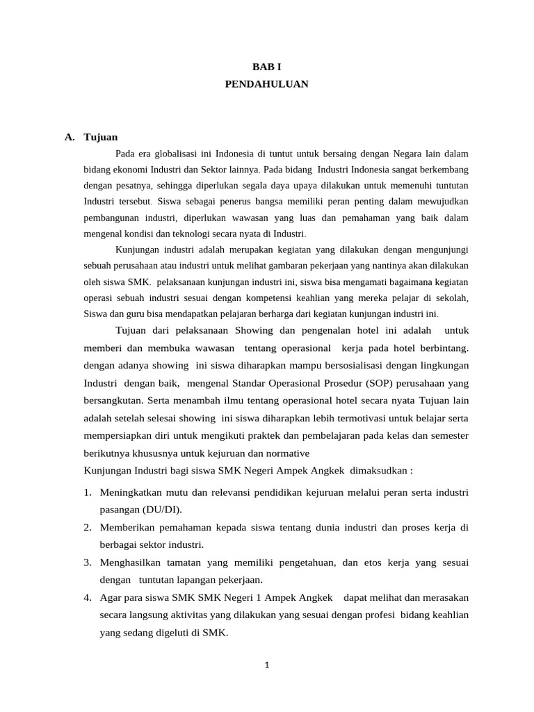 BAB 1 | PDF