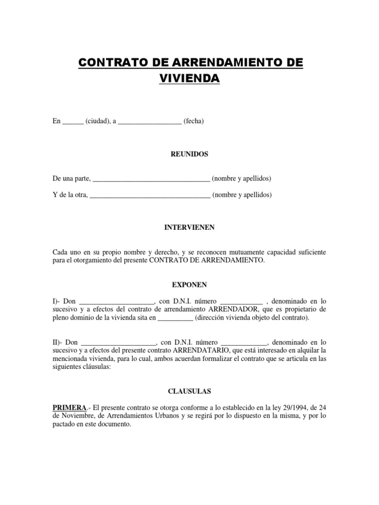 Contrato de Arriendo 1 | PDF | Alquiler | Propiedad