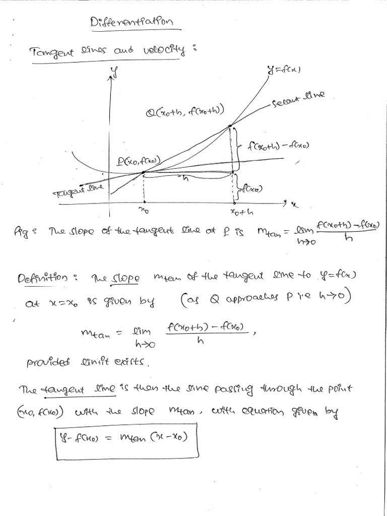 Differentiation | PDF
