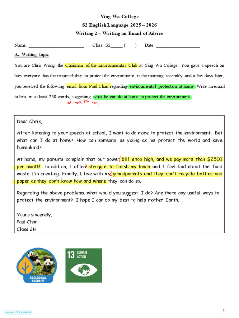 2E - 14 - Writing 2 | PDF | Clause | Subject (Grammar)