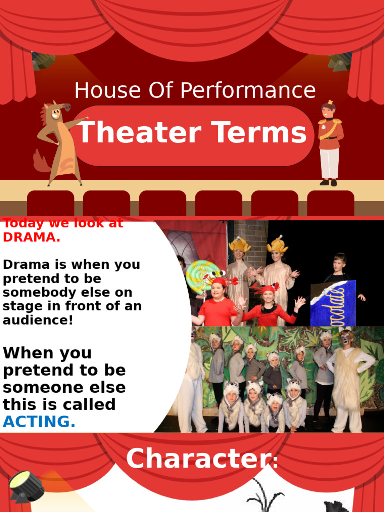 Theater Terms | PDF | Dances | Entertainment